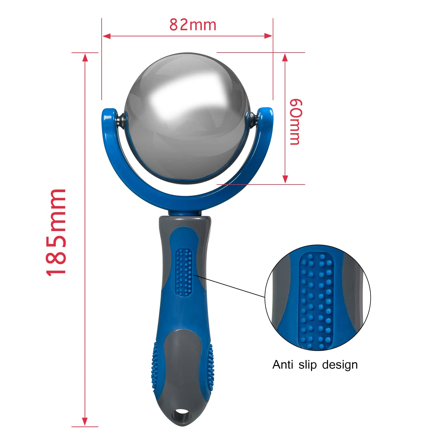 James love Cold and Hot Roller Massage Ball,Iced-Massage-Roller-Ball with Handle,Portable Fitness Ice Roller Ball Cryo Stick Cold Therapy for Relieve Muscle Pain