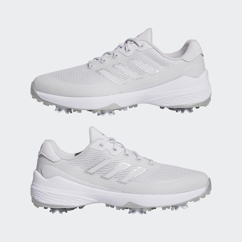 adidas Men's ZG23 Vent Golf Shoes, Dash Grey/Footwear White/Silver Metallic, 10.5
