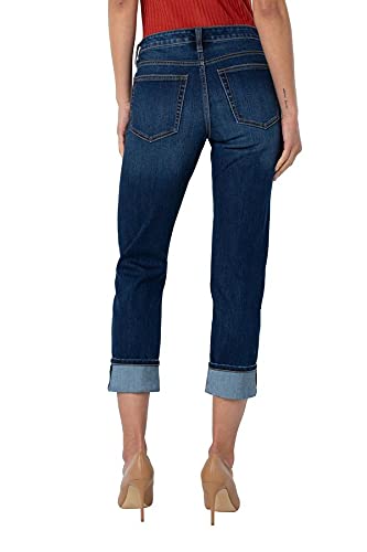 Liverpool Women's Marley Girlfriend Cuffed Eco Jeans (Bartlett, 8)