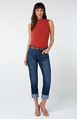 Liverpool Women's Marley Girlfriend Cuffed Eco Jeans (Bartlett, 8)