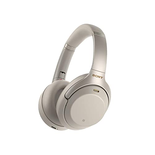 SONY WH1000XM3 Bluetooth Wireless Noise Canceling Headphones Silver WH-1000XM3/S (Renewed)