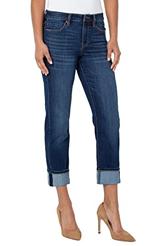 Liverpool Women's Marley Girlfriend Cuffed Eco Jeans (Bartlett, 8)