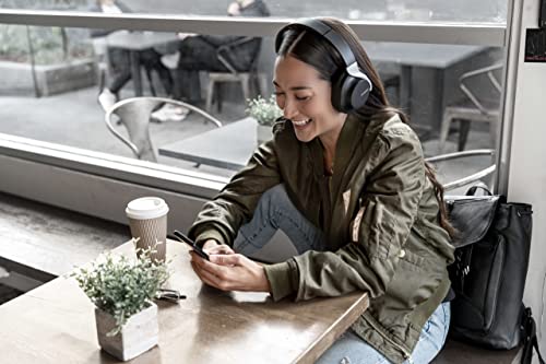 Shure AONIC 40 Over Ear Wireless Bluetooth Noise Cancelling Headphones with Microphone, Studio-Quality Sound, 25 Hour Battery Life, Fingertip Controls, iPhone & Android Compatible - Black