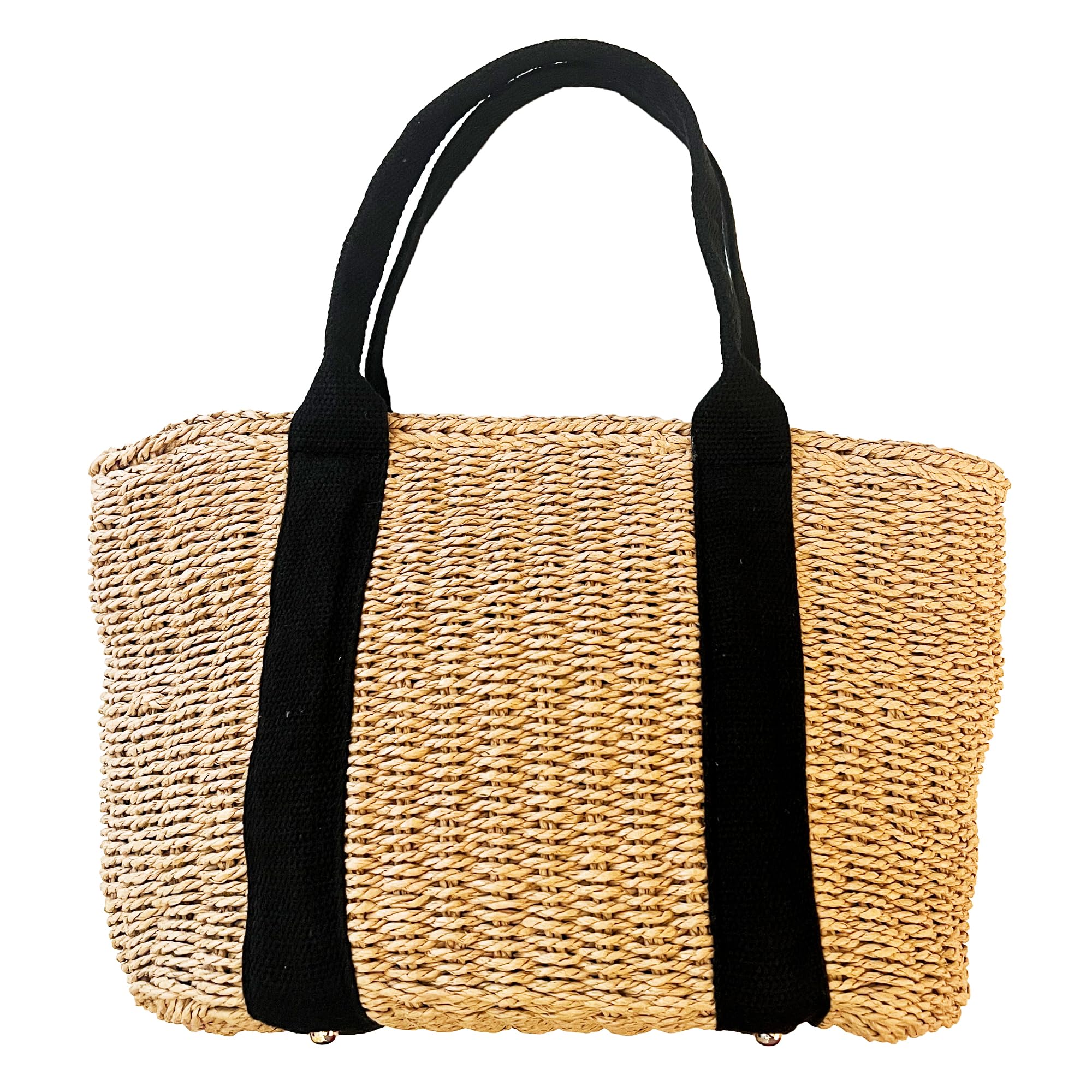 Rattan Women Shoulder Bags Large Capacity Female Summer, Beach, Minimalist, Daily, Top-handle Handbag,Straw Totes