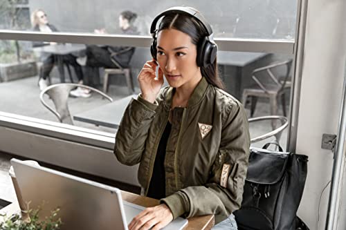 Shure AONIC 40 Over Ear Wireless Bluetooth Noise Cancelling Headphones with Microphone, Studio-Quality Sound, 25 Hour Battery Life, Fingertip Controls, iPhone & Android Compatible - Black