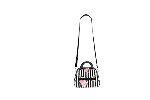 Betsey Johnson Hardside Cosmetic Case - Lightweight Small Size Hardshell Travel Hand Makeup Bag - Adjustable Shoulder Strap - Bag for Women - Multi-Functional Case (Print)
