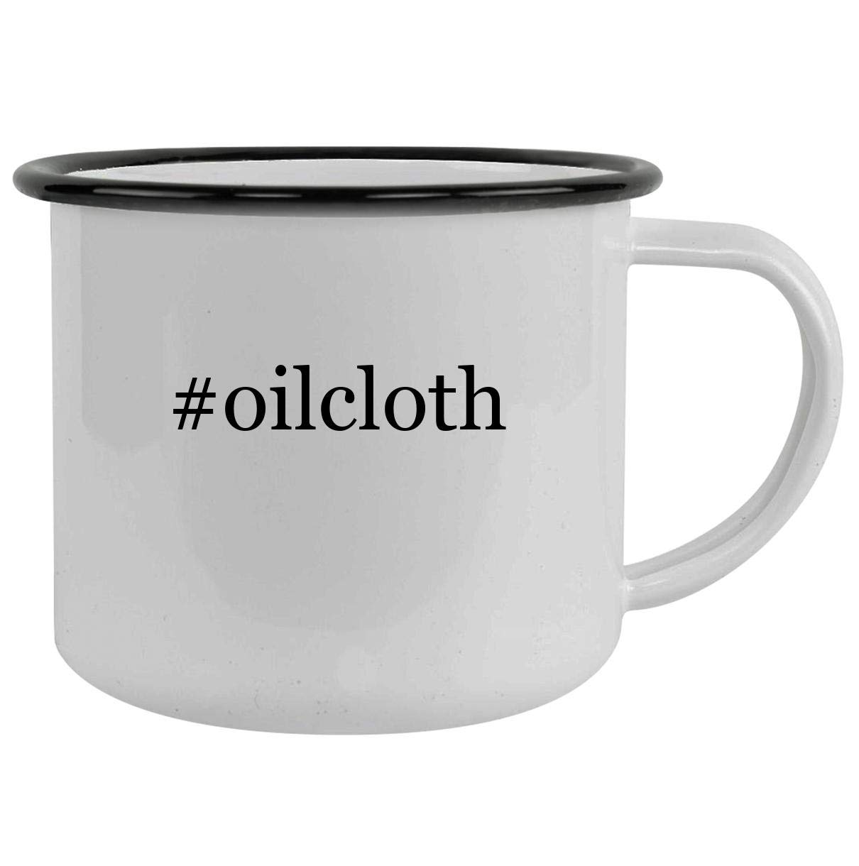 #oilcloth - 12oz Hashtag Camping Mug Stainless Steel, Black