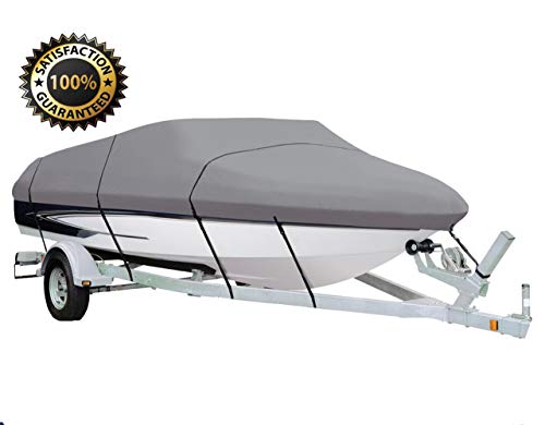 SBU Grey Boat Cover Compatible for Regal 1900 BR/1900 FASTRAC BOWRIDER W/SWPF 2011, Trailering Storage Mooring