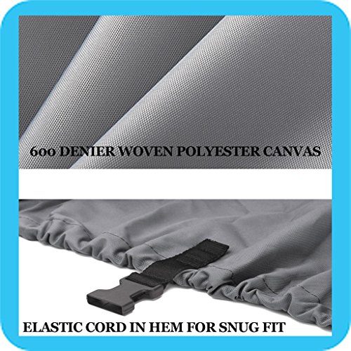 SBU Grey Boat Cover Compatible for Regal 1900 BR/1900 FASTRAC BOWRIDER W/SWPF 2011, Trailering Storage Mooring