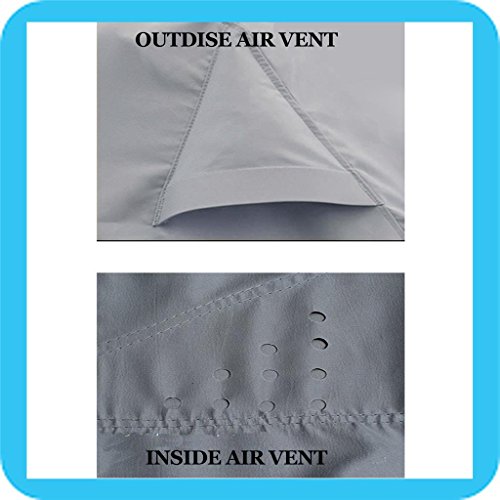SBU Grey Boat Cover Compatible for Regal 1900 BR/1900 FASTRAC BOWRIDER W/SWPF 2011, Trailering Storage Mooring