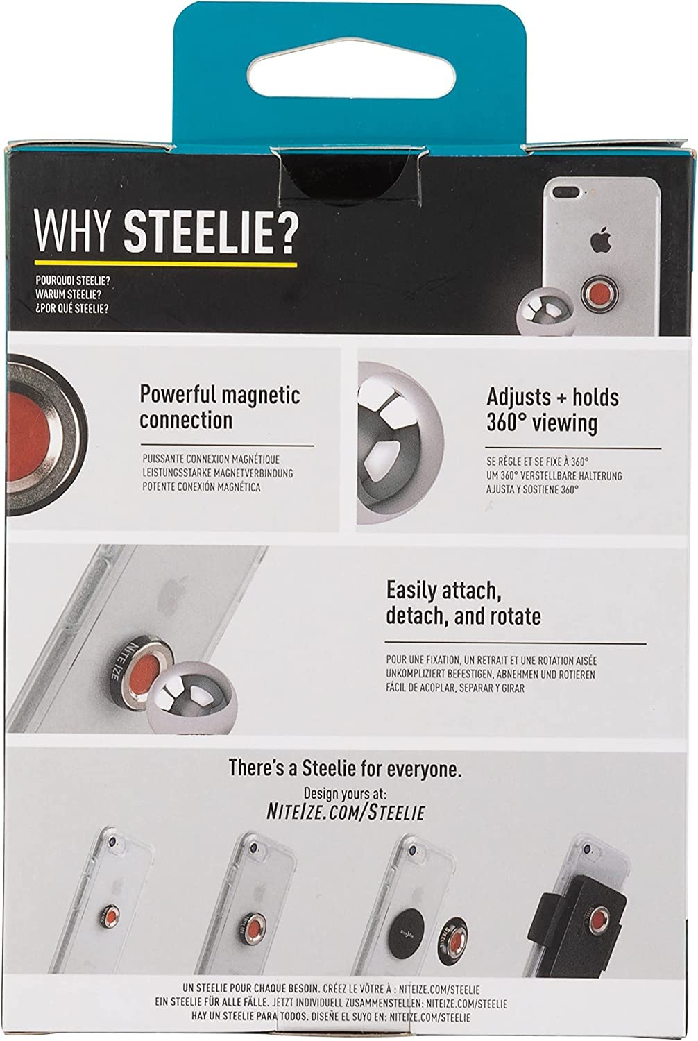 Nite Ize Steelie Orbiter Plus Dash Mount - Magnetic Phone Mount for Car Dashboards - Car Phone Holder Mount - Car Dashboard and Cell Phone Accessories - Phone Mount with Neodymium Magnets