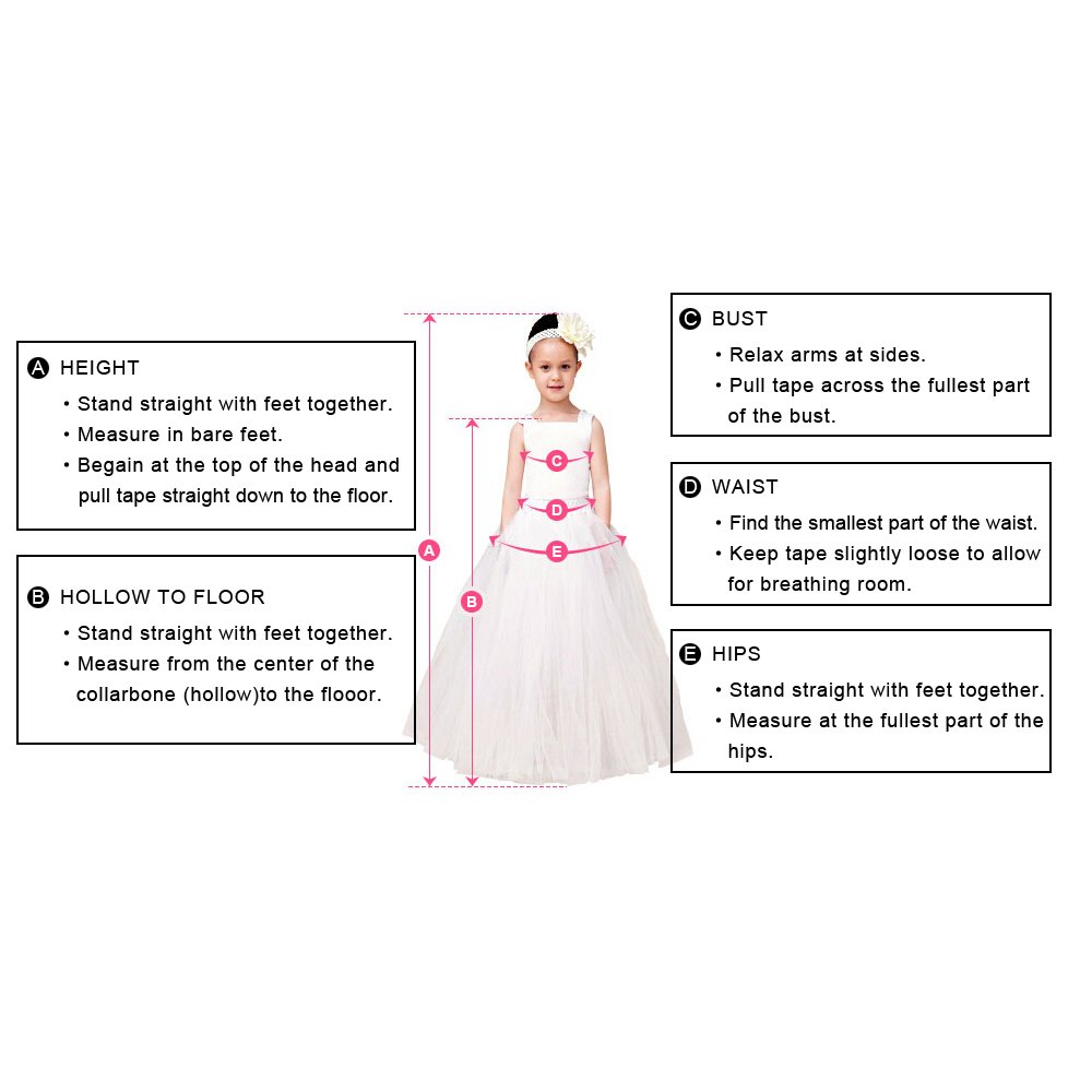 Princess Hot Pink Long Girls Pageant Dresses Kids Prom Puffy Tulle Ball Gown US 6