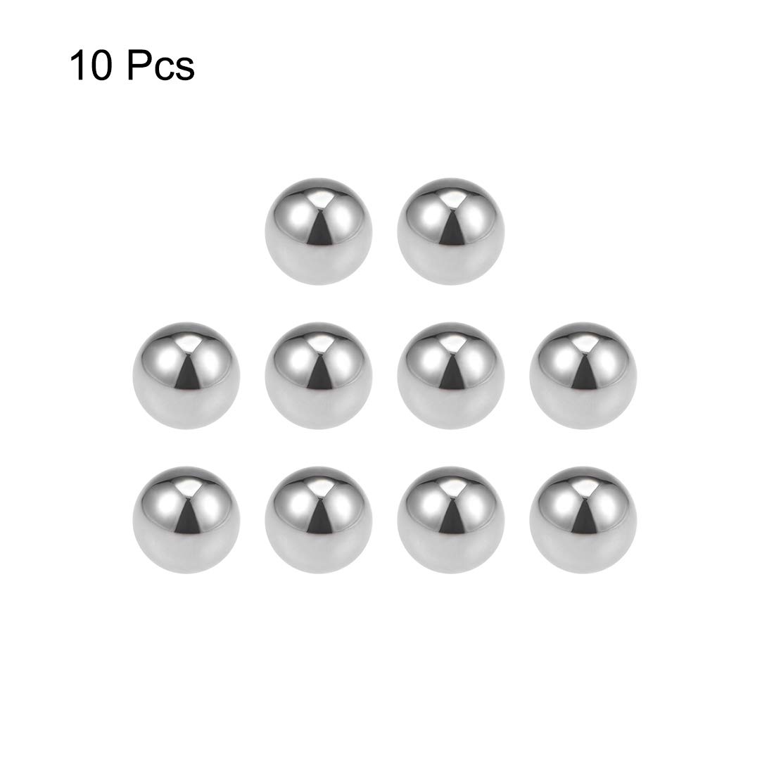 uxcell Precision Balls 9/16" Solid Chrome Steel G10 for Ball Bearing Keychain Wheel 10pcs