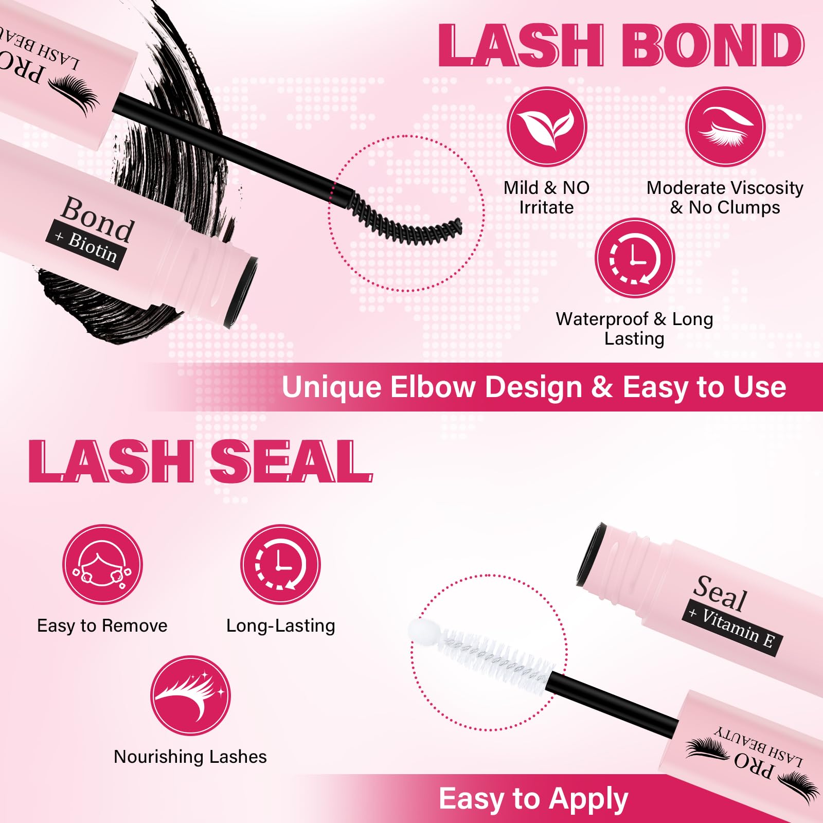 PRO DIY Lash Extension Kit Eyelash Extension Kit with 200 Pcs Lash Clusters Individual Lashes Lash Bond and Seal Eyelash Applictor Lash Tweezers Lash Clusters Kit for Beignner (DIY Lash Kit-A)