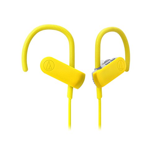 Audio-Technica ATH-SPORT50BTBK SonicSport Bluetooth Wireless In-Ear Headphones, Yellow