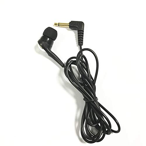 LINHUIPAD K2 Single-Side Earphone Economical Mono Earbuds in Ear Noise Isolating Headphone,3.5mm Plug Reinforced Cord Compatible Android Smartphones MP3 Players