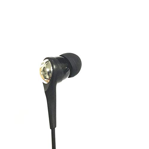 LINHUIPAD K2 Single-Side Earphone Economical Mono Earbuds in Ear Noise Isolating Headphone,3.5mm Plug Reinforced Cord Compatible Android Smartphones MP3 Players