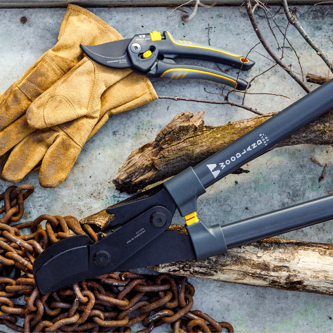 Woodland Tools Co. Super Duty 32" MaxForce Lopper – Gear-Powered Tree Cutter & Branch Trimmer for Effortless Pruning and Superior Gardening Performance