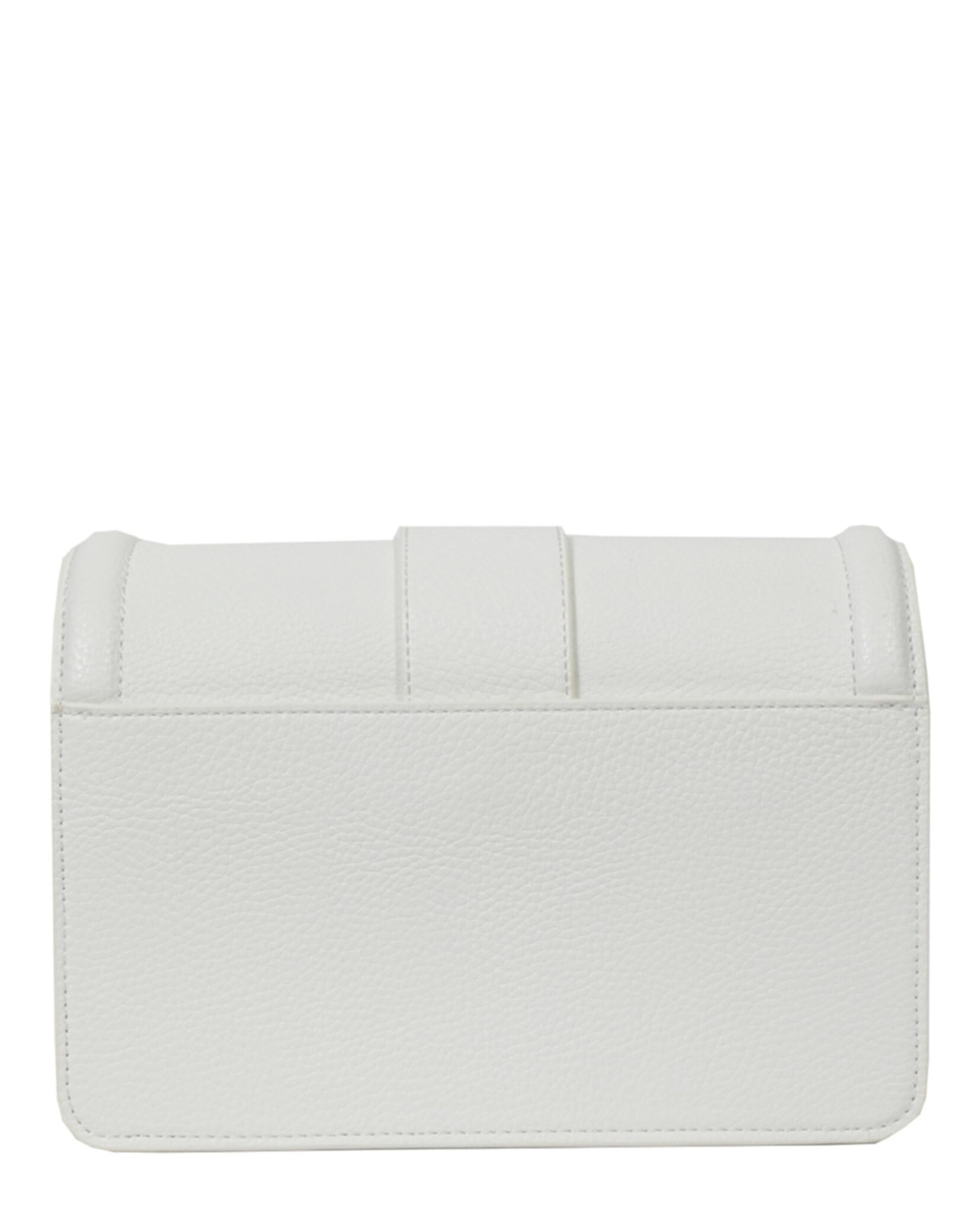 Borsa A Spalla Versace Jeans Couture In Pelle Vegana Bianca