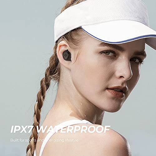 SoundPEATS Wireless Earbuds TrueFree2 Bluetooth 5.0 Headphones in-Ear Stereo TWS Sports Earbuds, IPX7 Waterproof, Customized Ear Fins, USB-C Charge, Monaural/Binaural Calls, 20 Hours Playtime
