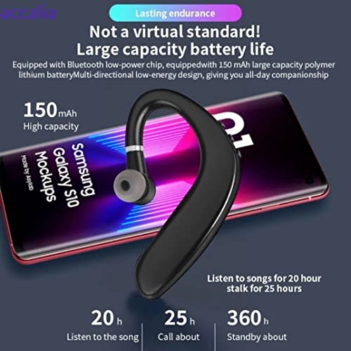 KUYYFDS Wireless Earphones Hands-Free Business Sports Ear Hook Headset Earbuds for Driving in-Ear Headphones