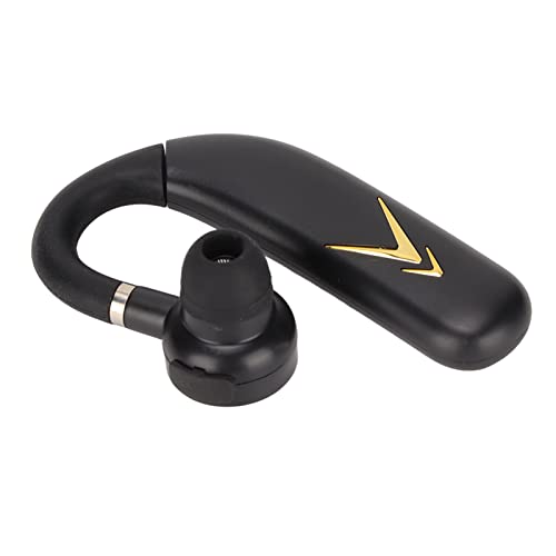 Lazmin112 Wireless Bluetooth Headphone, Deep Bass Noise Cancelling Ear Hanging Type Earphone, Double Rotation and Adjustable Angle, for Business/Office/Sports