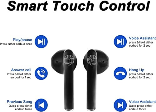 Wireless Earbuds,Bluetooth 5.3 Headphones Noise Cancelling Air Buds Pods 3D Stereo Ear pods in-Ear Ear Bud Built-in Mic IPX7 Waterproof Earphones Sport Headsets for iPhone/Samsung/Android