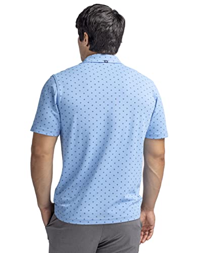 Cutter & Buck Virtue Eco Pique Tile Print Recycled Mens Polo, Atlas, XXL