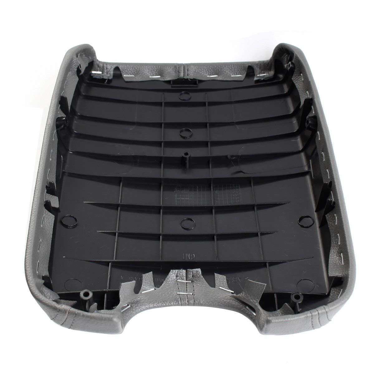 MOTOALL Auto Car Leather Suture Center Console Armrest Lid Cover Cap for 2008 2009 2010 2011 2012 Honda Accord Synthetic Leather (Vinyl) Plastic Gray