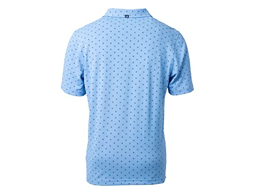 Cutter & Buck Virtue Eco Pique Tile Print Recycled Mens Polo, Atlas, XXL