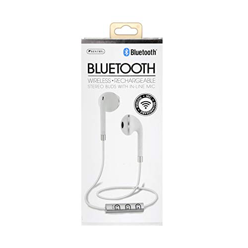 Bluetooth Wireless Stereo Earbuds with Mic -White