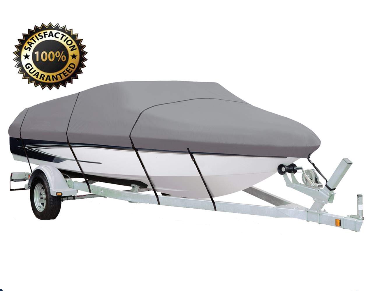 SBU Grey Boat Cover Compatible for Regal 2250 CUDDY/2250 FASTRAC Cuddy 2014, Trailering Storage Mooring