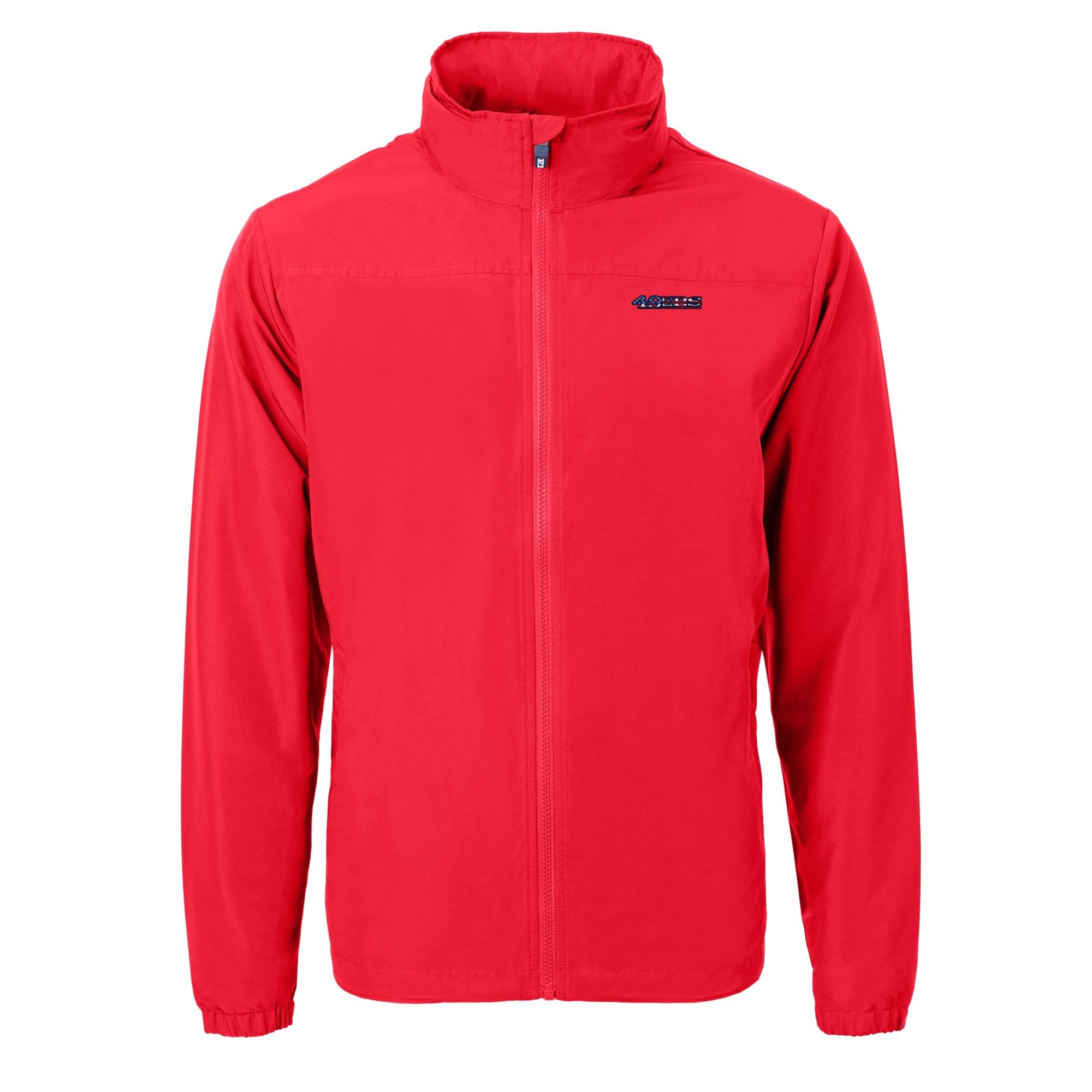 Cutter & Buck Men's Scarlet San Francisco 49ers Charter Eco Recycled Full-Zip Jacket