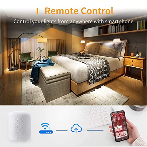 Refoss Smart Bulbs Works with Apple HomeKit, Color Changing Smart Light Bulbs Compatible with Siri, Alexa and Google Home, A19 LED Bulb, E26 Fitting, 2700K-6500K Dimmable, 9W 810 Lumens,1 Pack