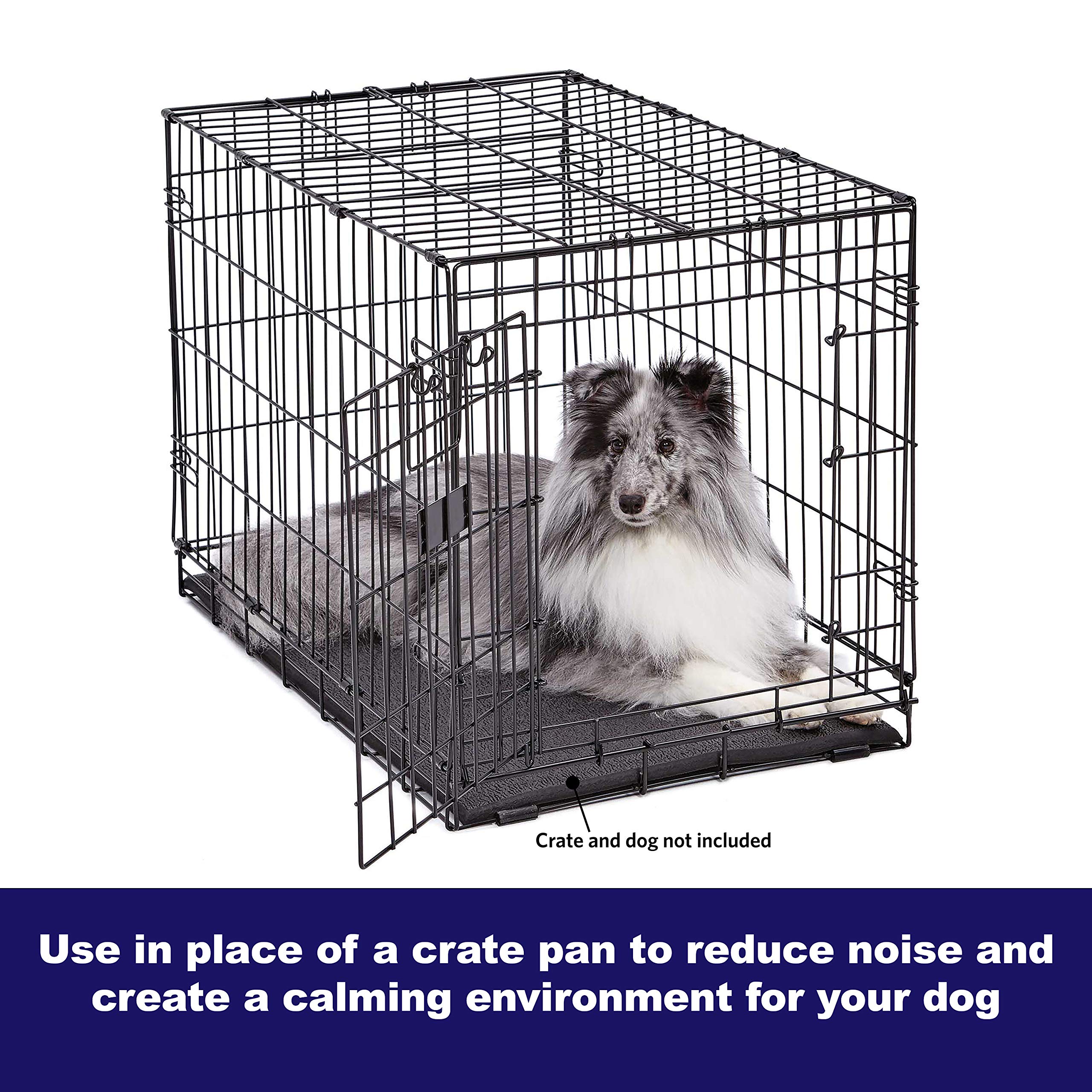 MidWest Homes for Pets MAT42 Cushioned Dog Crate Mat, Large, Black