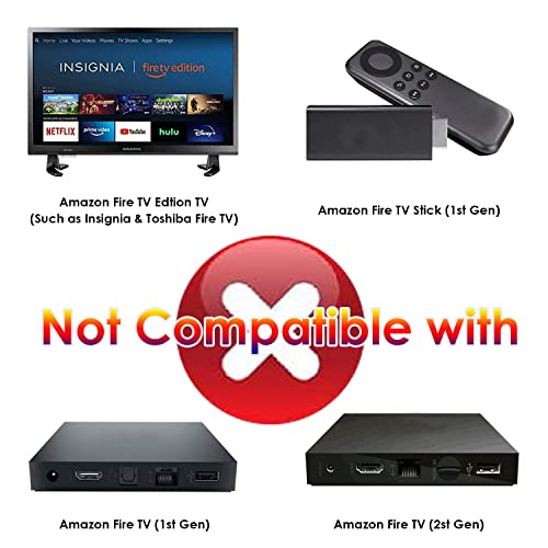 L5B83H Replacement Voice Remote Control (2nd GEN) fit for Amazon 2nd Gen Fire TV Stick and Fire TV Cube,1st Gen Fire TV Cube, Fire TV Stick 4K, Fire TV Stick Lite and 3rd Gen Amazon Fire TV