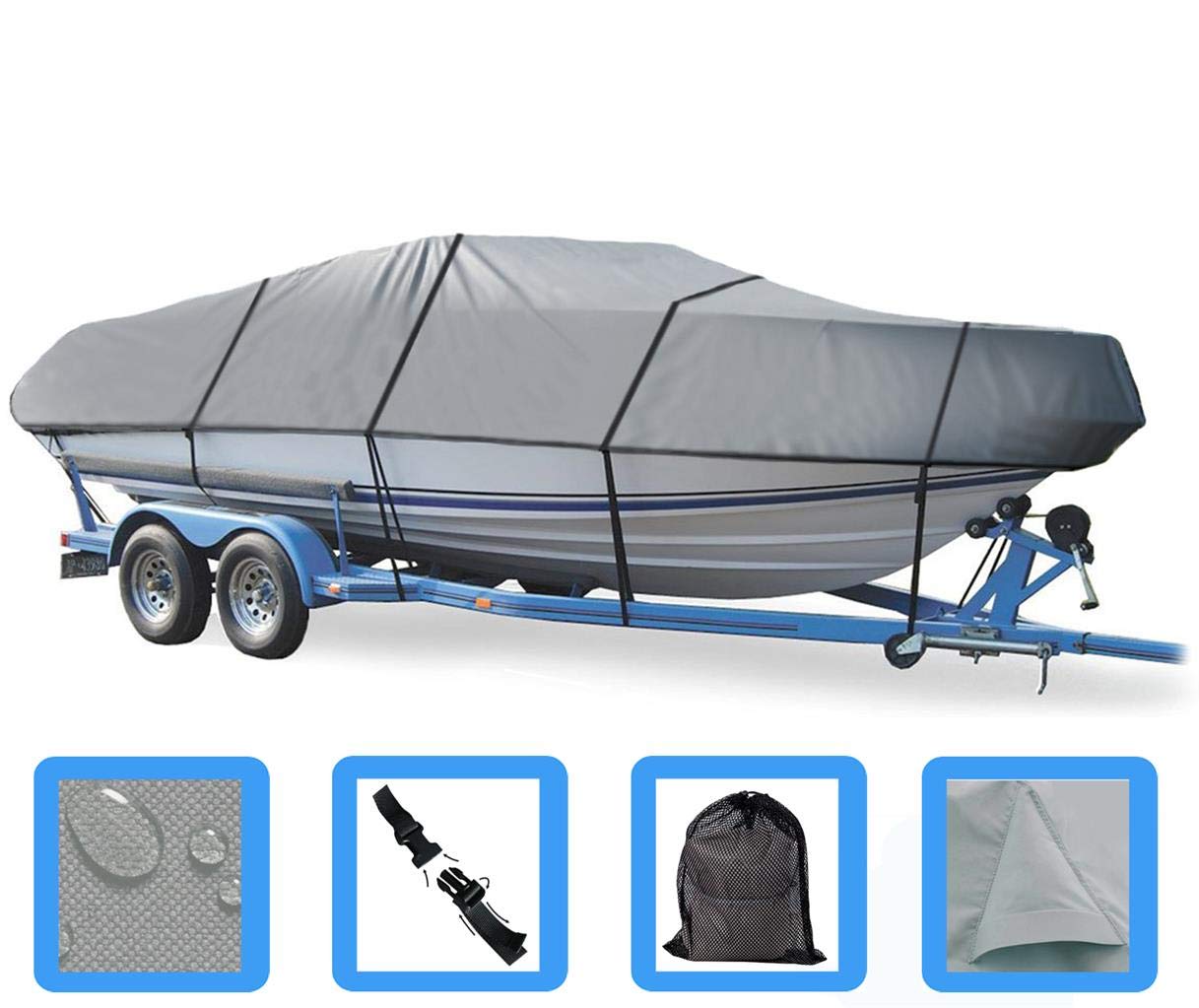 SBU Boat Cover Compatible for Regal 1900 BR/1900 FASTRAC BOWRIDER W/SWPF 2010-2015