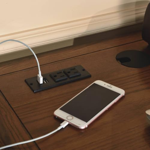 Furniture Dash - Mini Roll Top Desk USB - Standing Desk - Desk with Drawers - Rolling Desk - Wooden Desk - 32" W x 24" D x 44.5" H - 66lb (Burnished Walnut Finish)