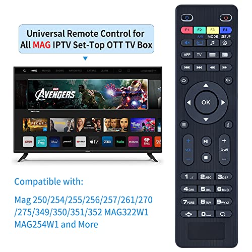 Replacement Remote Control for MAG IPTV Set-Top OTT TV Box Mag 250 254 255 256 257 261 270 275 349 350 351 352 MAG322W1 MAG254W1 etc