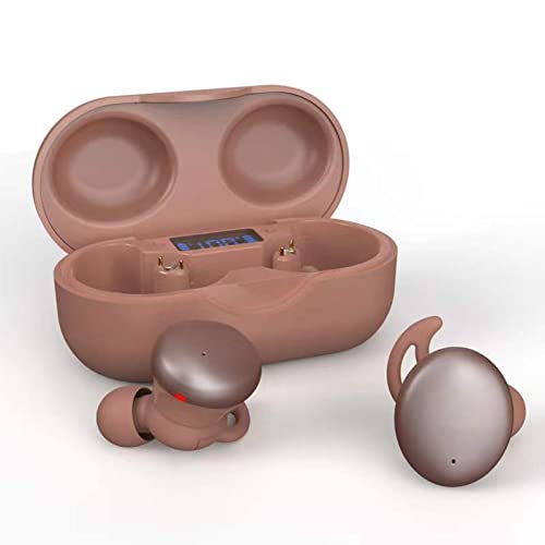 Pink Sleep Earbuds Noise Cancelling for Sleeping Bluetooth Headphones Ultra Smallest Invisible Mini Wireless Ear Buds for Side Sleepers Workout Waterproof Earpiece Stereo HiFi Sound for Android iOS