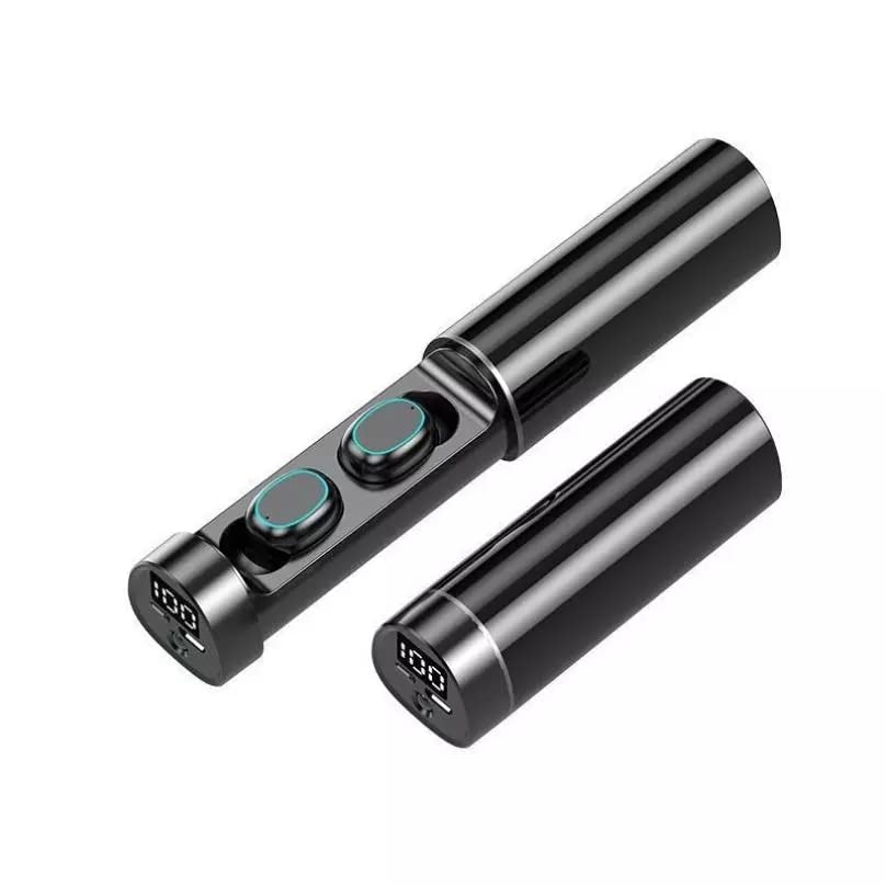 Wireless Headphones TWS Bluetooth 5.2 Earphones Stereo Headset Sport Earbuds with Microphone Flashlight for Smartphone. Pine