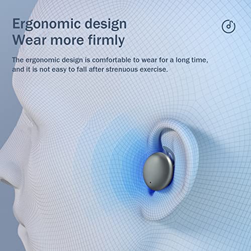 Pink Sleep Earbuds Noise Cancelling for Sleeping Bluetooth Headphones Ultra Smallest Invisible Mini Wireless Ear Buds for Side Sleepers Workout Waterproof Earpiece Stereo HiFi Sound for Android iOS