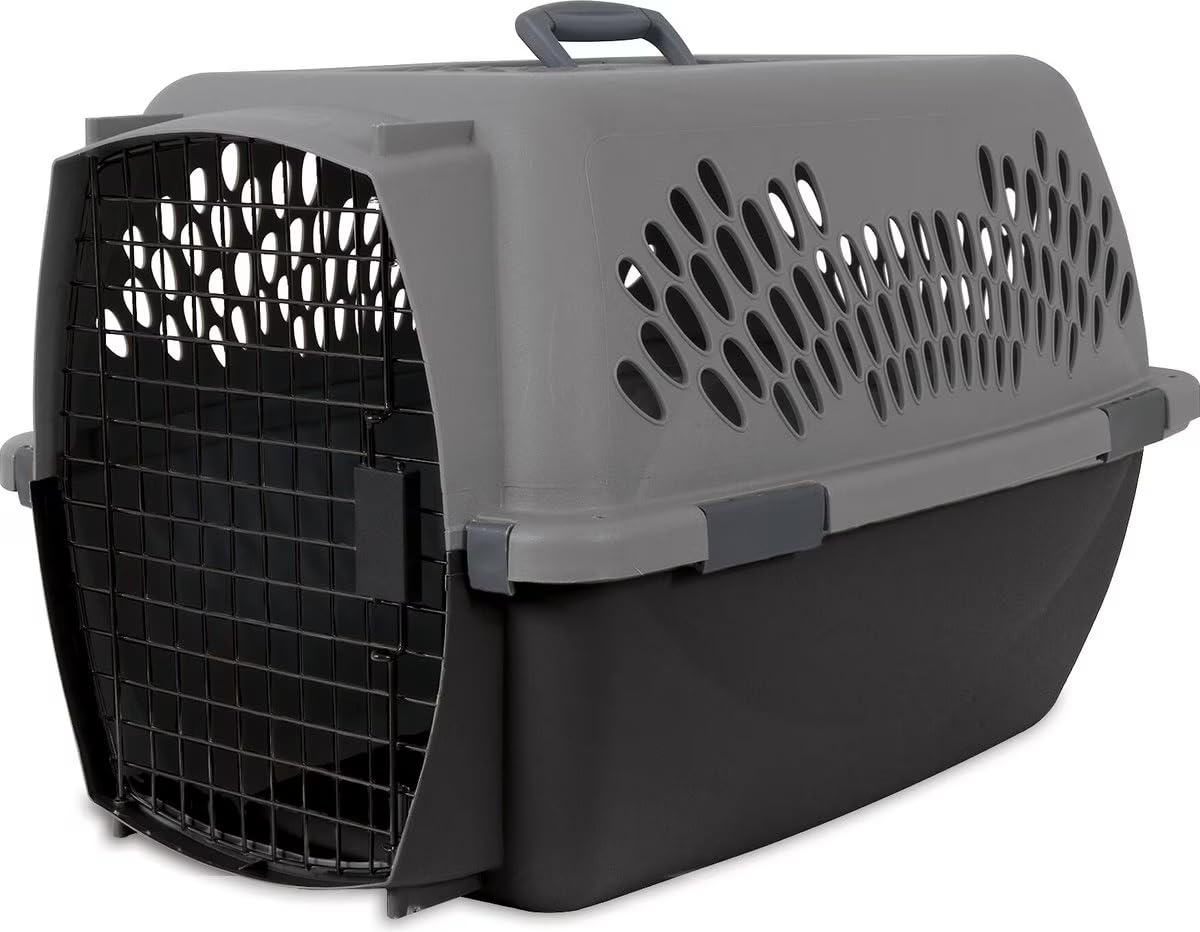 LAZAT 26-in Pet Crate - Large Dog Crate, Easy to get in and Out for Pets, Stylish, Safe and Easy to Travel, The Best Companion for Pets.