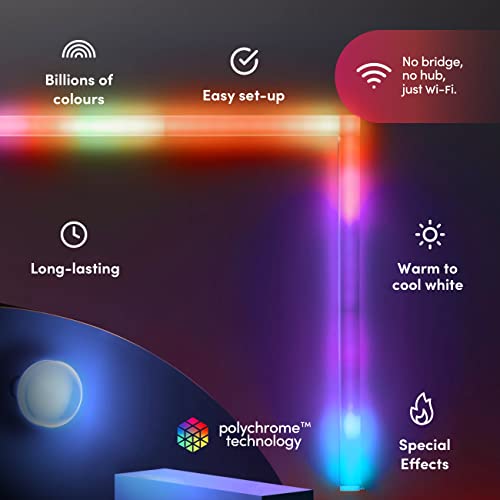 LIFX Beam Smart Light Bar 6 Piece Kit (L3BEAMKITUS), Multicolor, 1 Count, 33 Watts