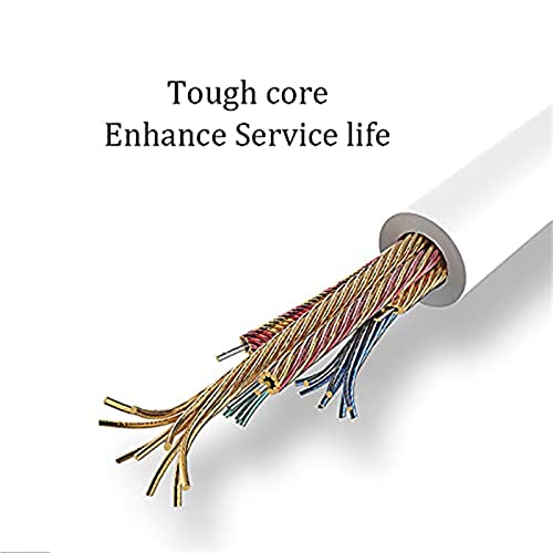 100SEASHELL Long Cord Wired Earbuds no Microphone Headphones Watching tv with Extra Noise isolating Blocking bass Ear Buds Without mic Corded Length Earphones