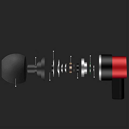 Heave 3.5mm Wired Headset with Microphone,Noise Isolating Earphones Deep Bass in Ear Headphones Compatible with Cell Phone Laptops Computers Silver