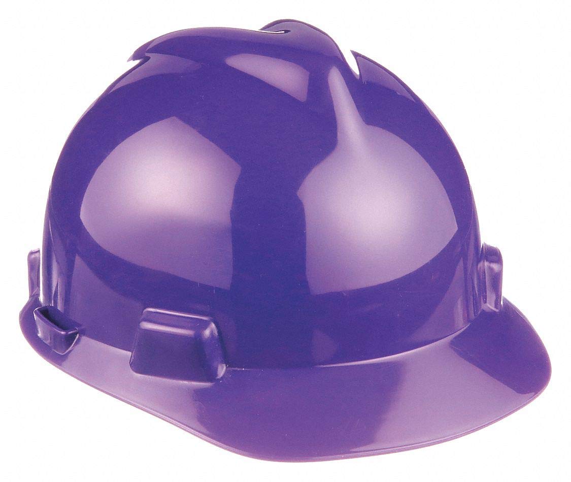 MSA Hard Hat, Front Brim, Purple, Standard
