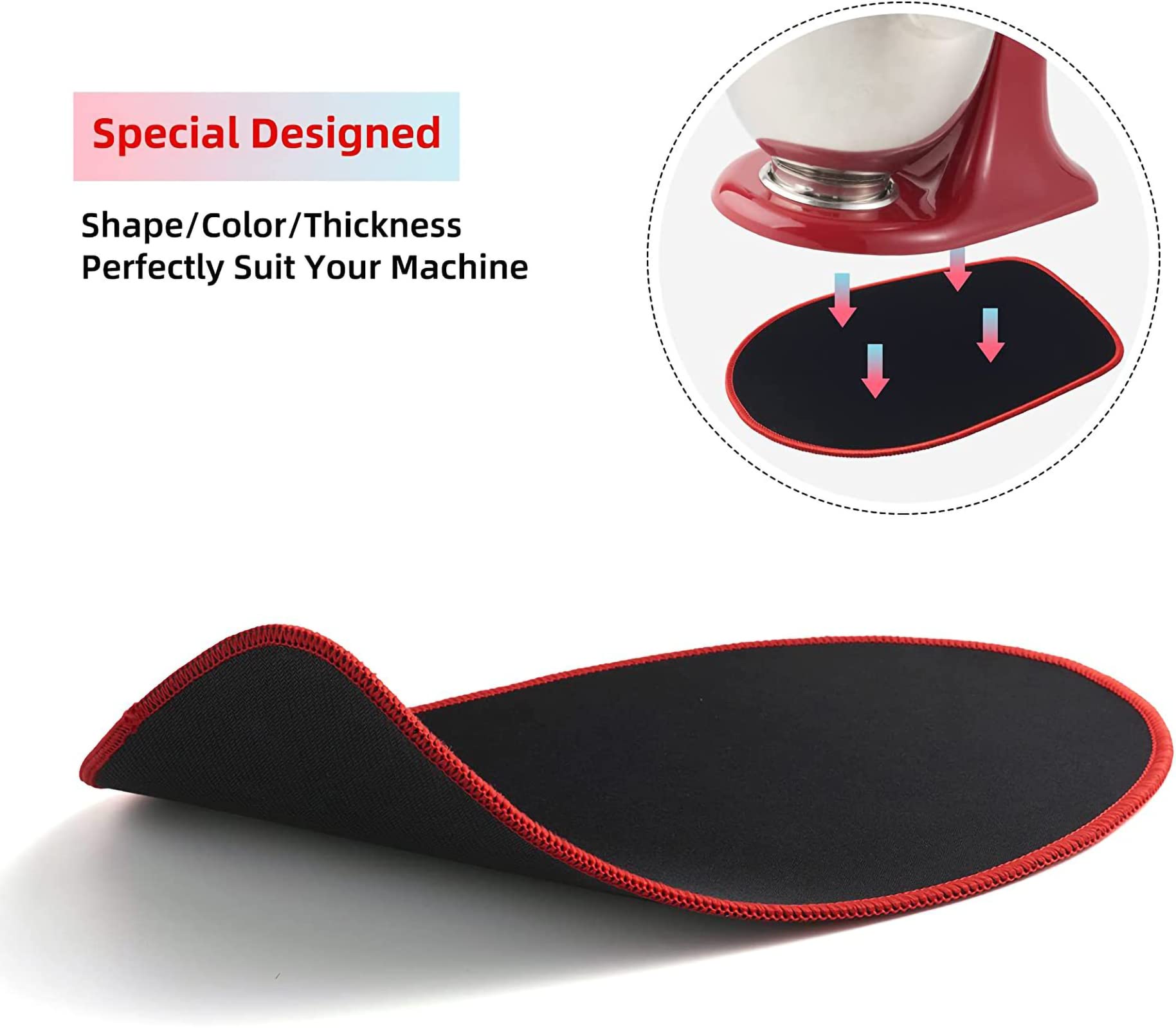 Mixer Sliding Mat, 4.5-5Qt Stand Mixer Slider Mat, Mixer Mover, Sliding Mats for Countertop Appliances, Kitchen Mixer Parts
