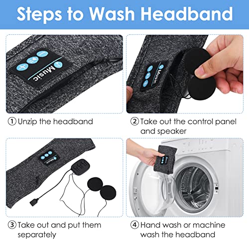 Wireless Headband Sleep Headphones Wireless Sports Headband Headphones Music Sleeping Headphones