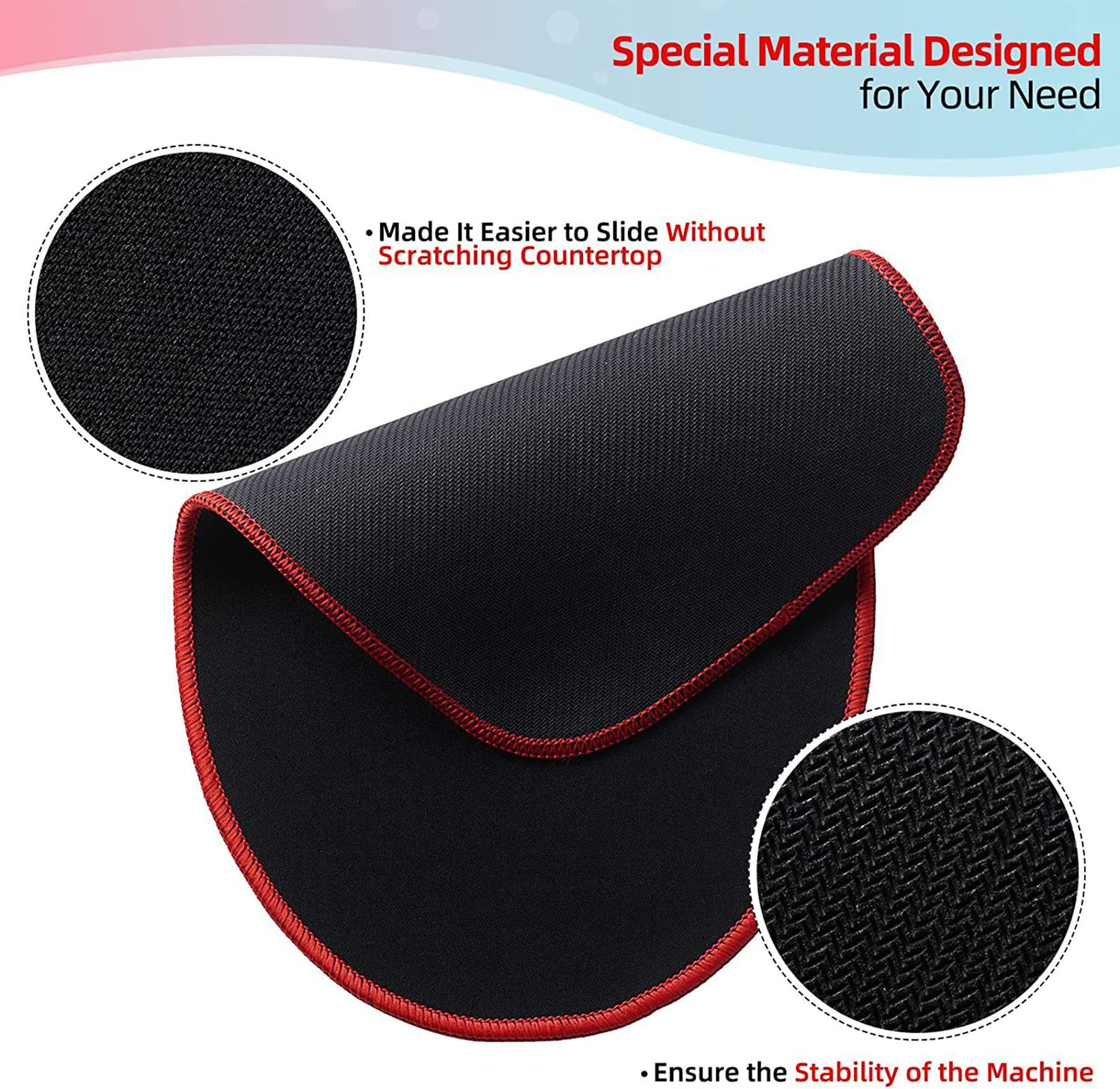 Mixer Sliding Mat, 4.5-5Qt Stand Mixer Slider Mat, Mixer Mover, Sliding Mats for Countertop Appliances, Kitchen Mixer Parts